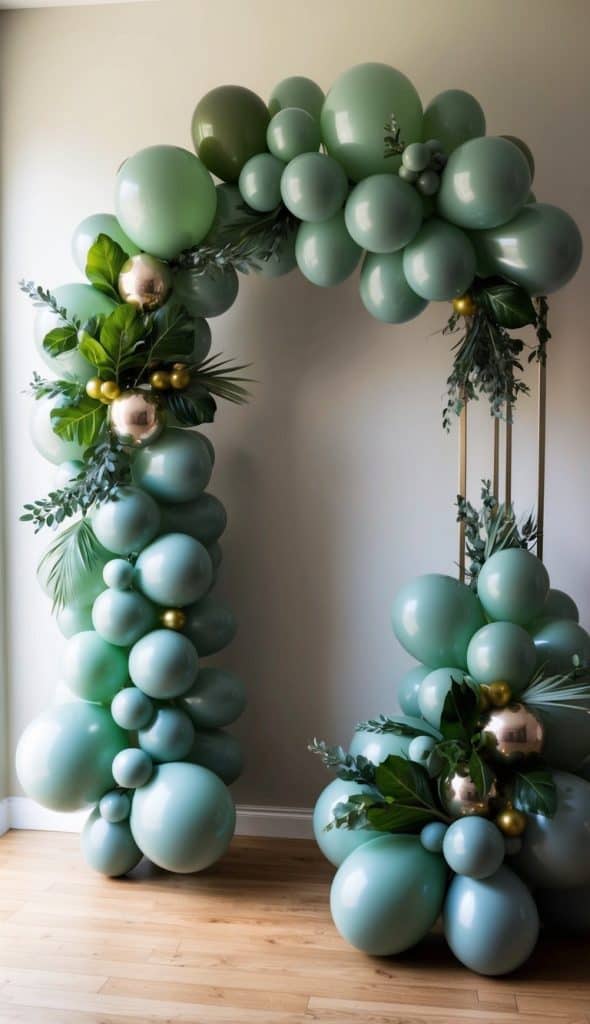 27 Sage Green Balloon Arch Ideas for Elegant Events - Today Mommy