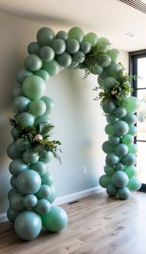 27 Sage Green Balloon Arch Ideas for Elegant Events - Today Mommy