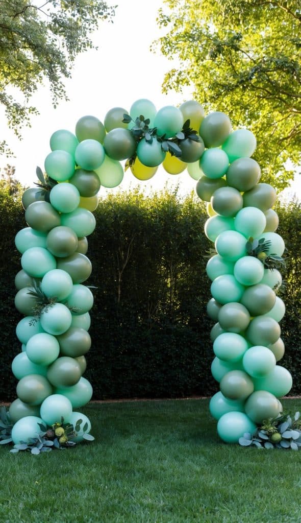 27 Sage Green Balloon Arch Ideas for Elegant Events - Today Mommy