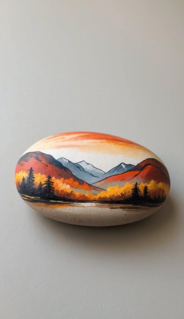 38 Mountain Painted Rock Ideas: Beautiful Nature-Inspired Designs for ...