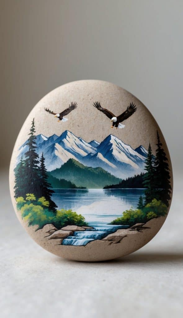 38 Mountain Painted Rock Ideas: Beautiful Nature-Inspired Designs for ...