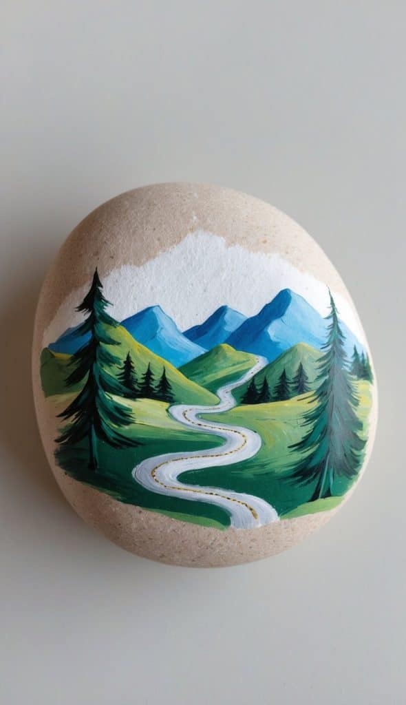 38 Mountain Painted Rock Ideas: Beautiful Nature-Inspired Designs for ...
