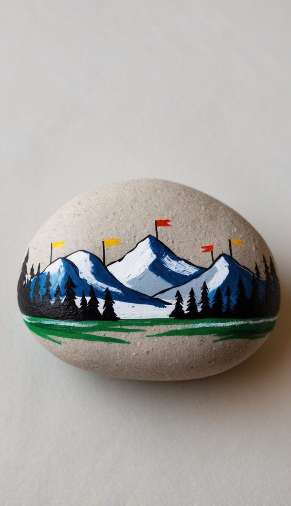 38 Mountain Painted Rock Ideas: Beautiful Nature-Inspired Designs for ...