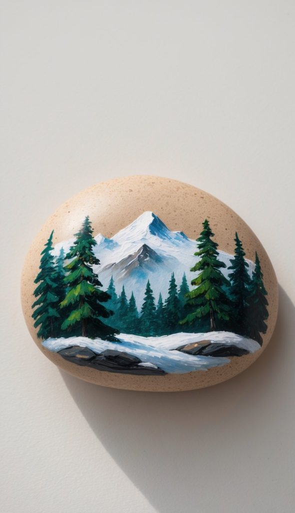 38 Mountain Painted Rock Ideas: Beautiful Nature-Inspired Designs for ...