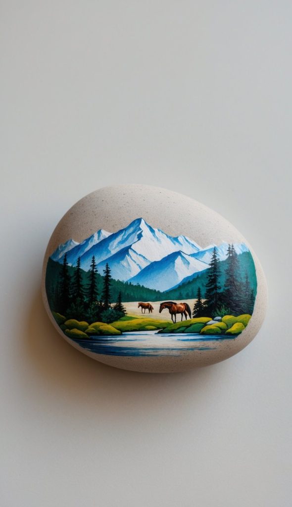 38 Mountain Painted Rock Ideas: Beautiful Nature-Inspired Designs for ...