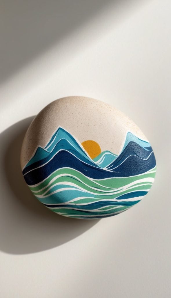 38 Mountain Painted Rock Ideas: Beautiful Nature-Inspired Designs for ...