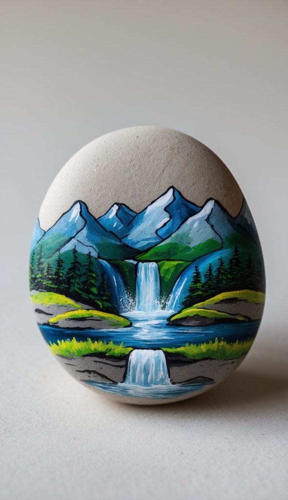 38 Mountain Painted Rock Ideas: Beautiful Nature-Inspired Designs for ...
