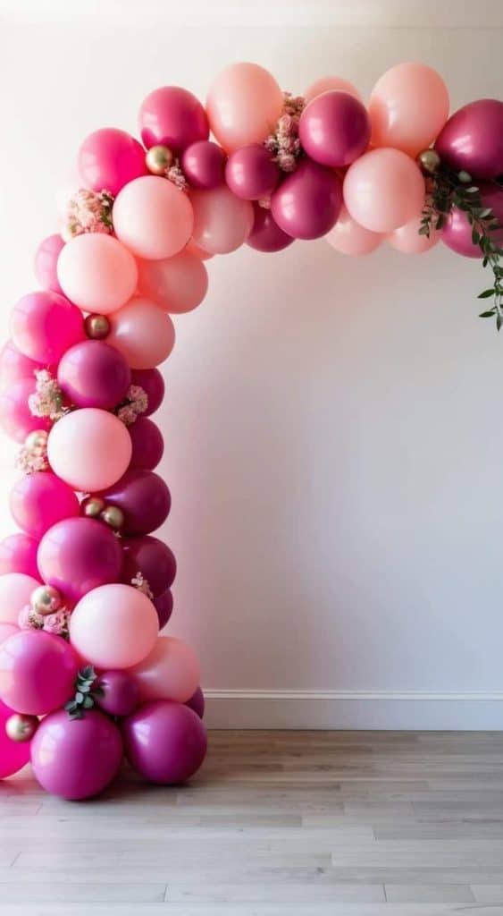 37 Gorgeous Pink Balloon Arch Ideas for Dreamy Celebrations