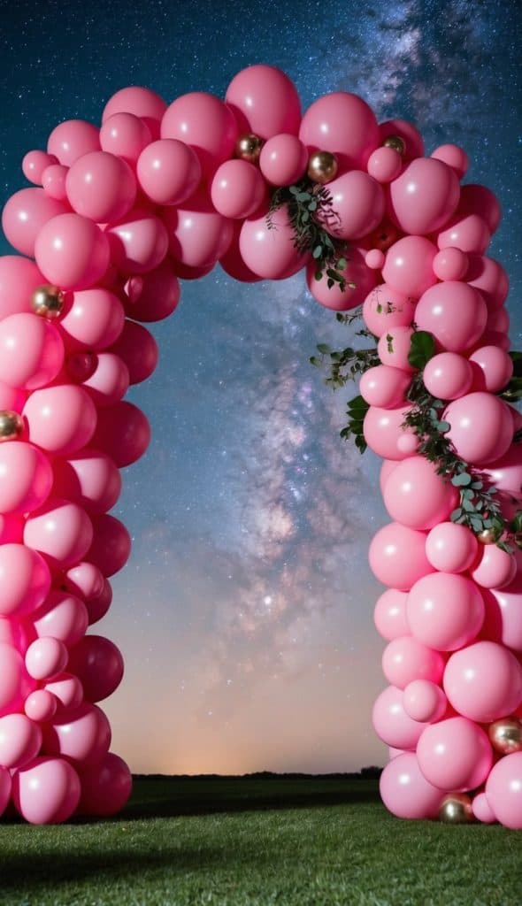 37 Gorgeous Pink Balloon Arch Ideas for Dreamy Celebrations