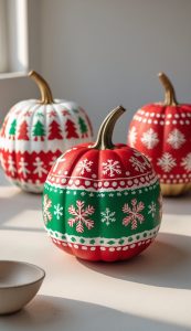 22 Christmas Painted Pumpkin Ideas for Unique Holiday Decor - Today Mommy
