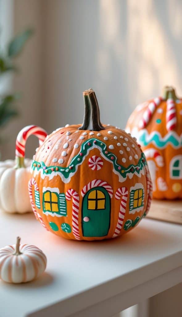 22 Christmas Painted Pumpkin Ideas for Unique Holiday Decor - Today Mommy
