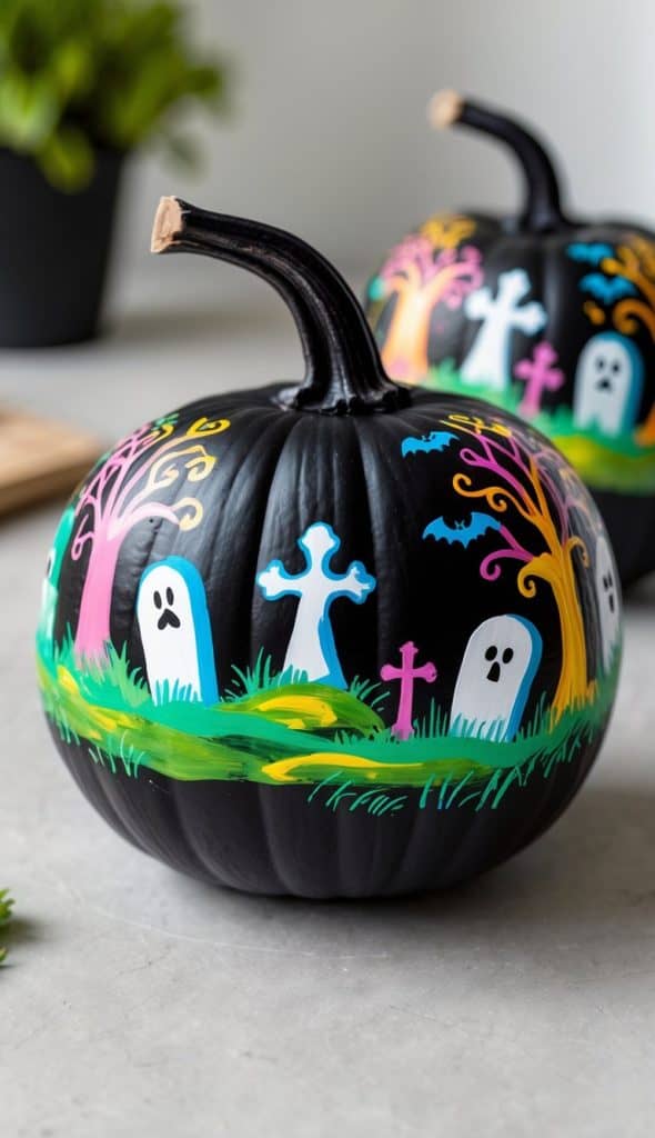 23 Black Painted Pumpkin Ideas for a Stylish Halloween - Today Mommy