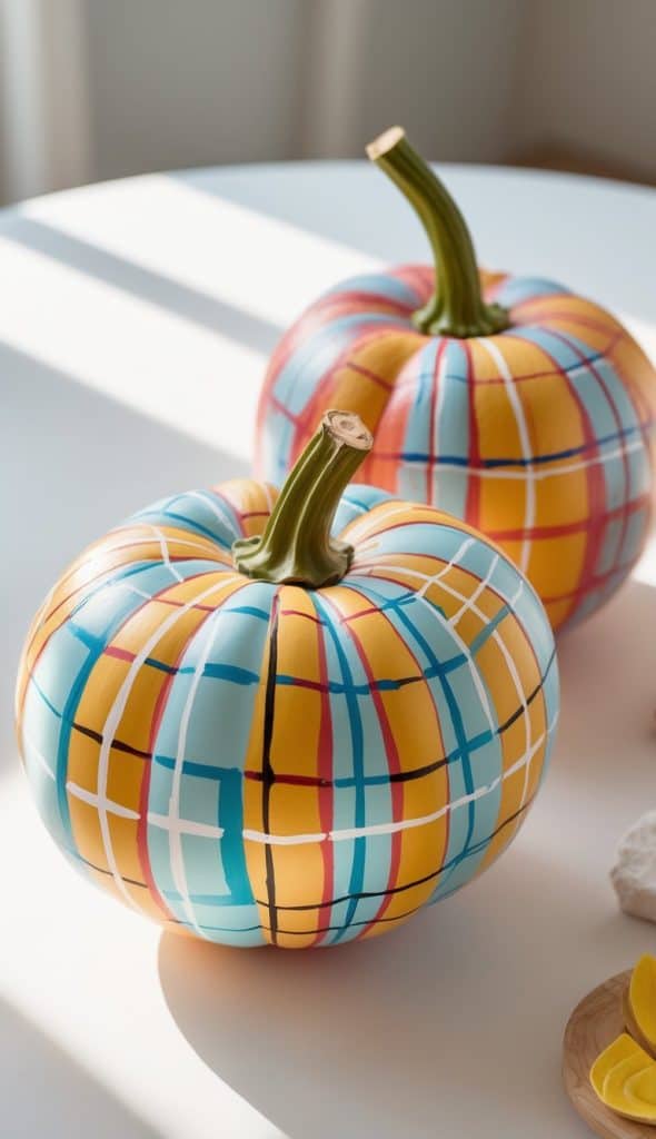 37 Plaid Painted Pumpkin Ideas for Simple, Unique Fall Decor - Today Mommy