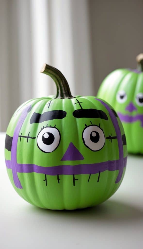 14 Frankenstein Painted Pumpkin Ideas for Spooky Decor - Today Mommy