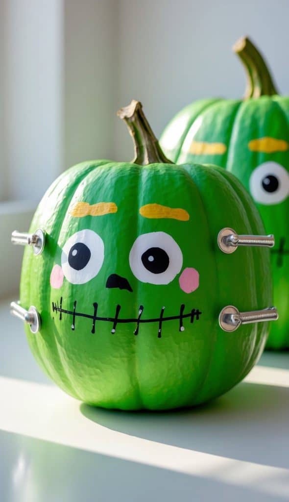 14 Frankenstein Painted Pumpkin Ideas for Spooky Decor - Today Mommy