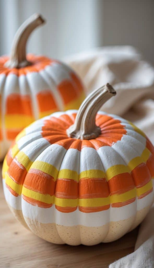 23 Candy Corn Painted Pumpkin Ideas: Festive DIY Inspiration - Today Mommy