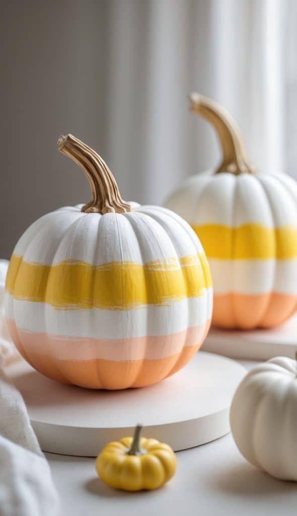 23 Candy Corn Painted Pumpkin Ideas: Festive DIY Inspiration - Today Mommy