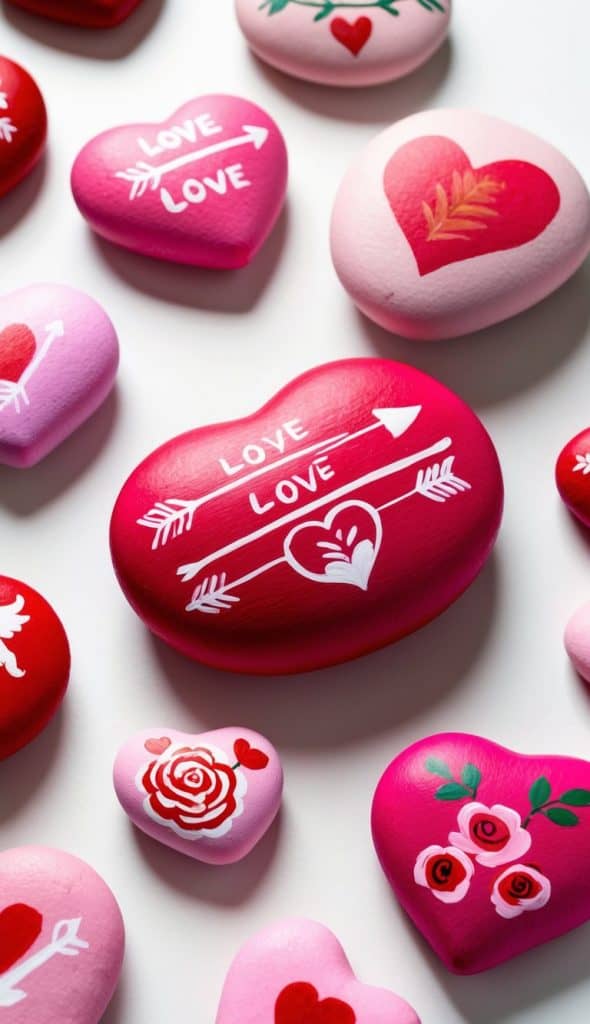 27 Valentine Painted Rock Ideas for Making Meaningful, Romantic Gifts